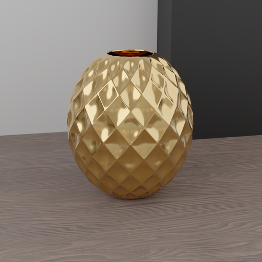 Golden Pot | FREE Vases models | BlenderKit