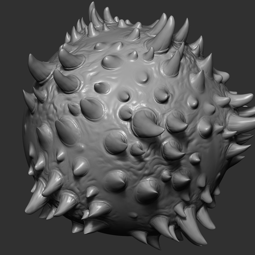 NS Demon skin spikes | Spikes brushes | BlenderKit