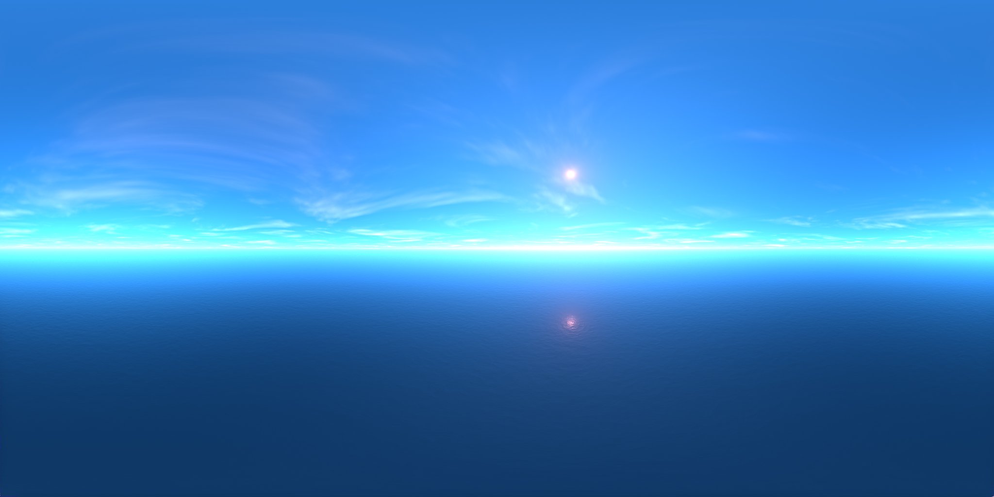 Blue sky bright sun | Nature HDRis | BlenderKit