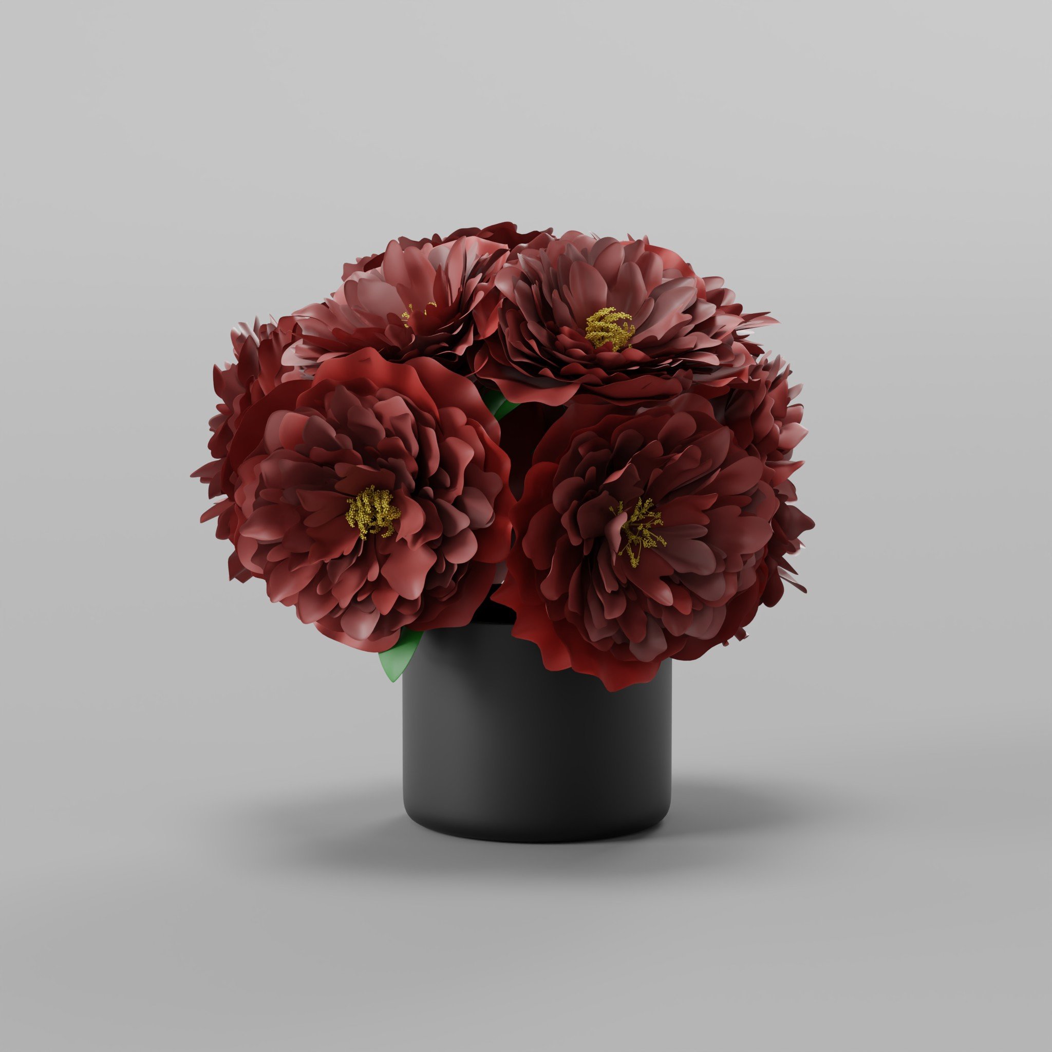 Fake flower vase | Vases models | BlenderKit