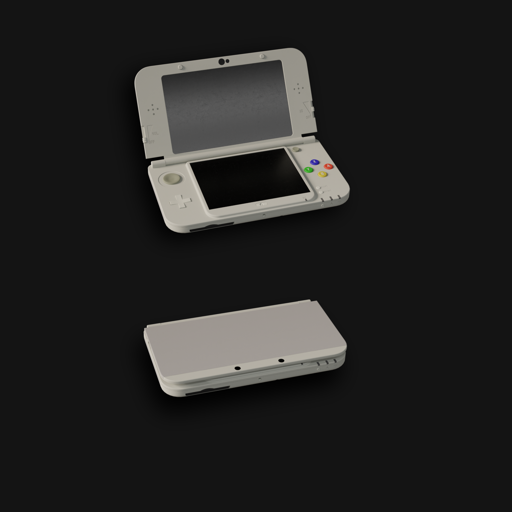 Nintendo New 3DS | FREE 3D Game Console models | BlenderKit