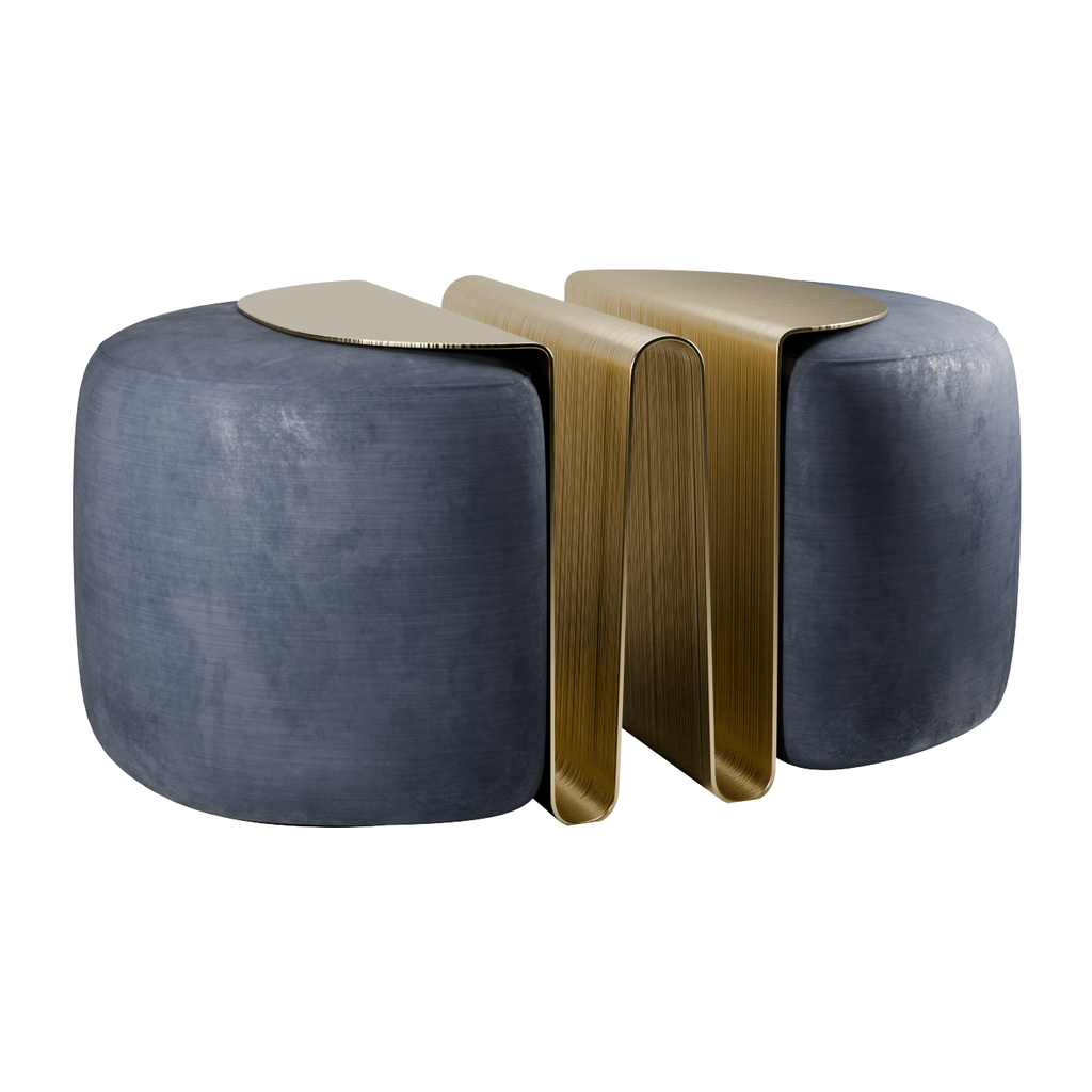 Wave Pouf | FREE Poufs models | BlenderKit