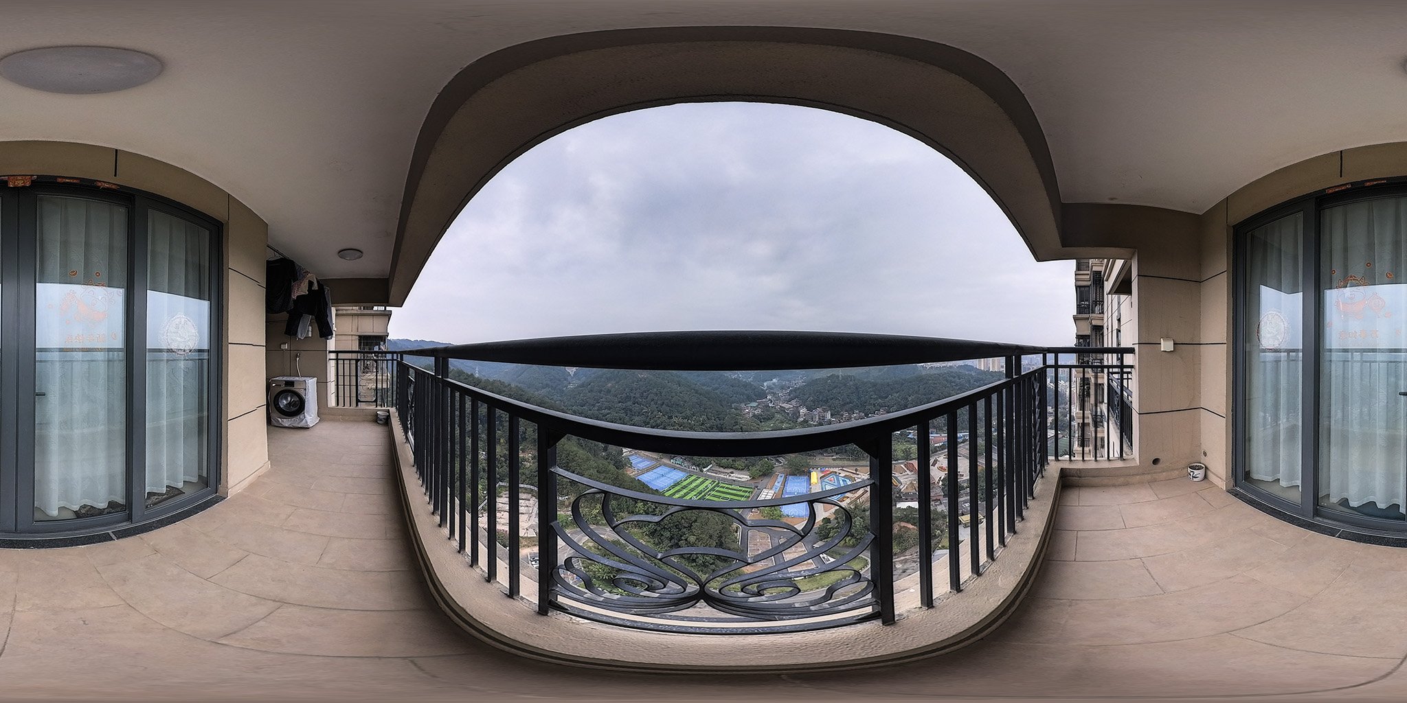 Balcony on a cloudy day | FREE Residential HDRis | BlenderKit
