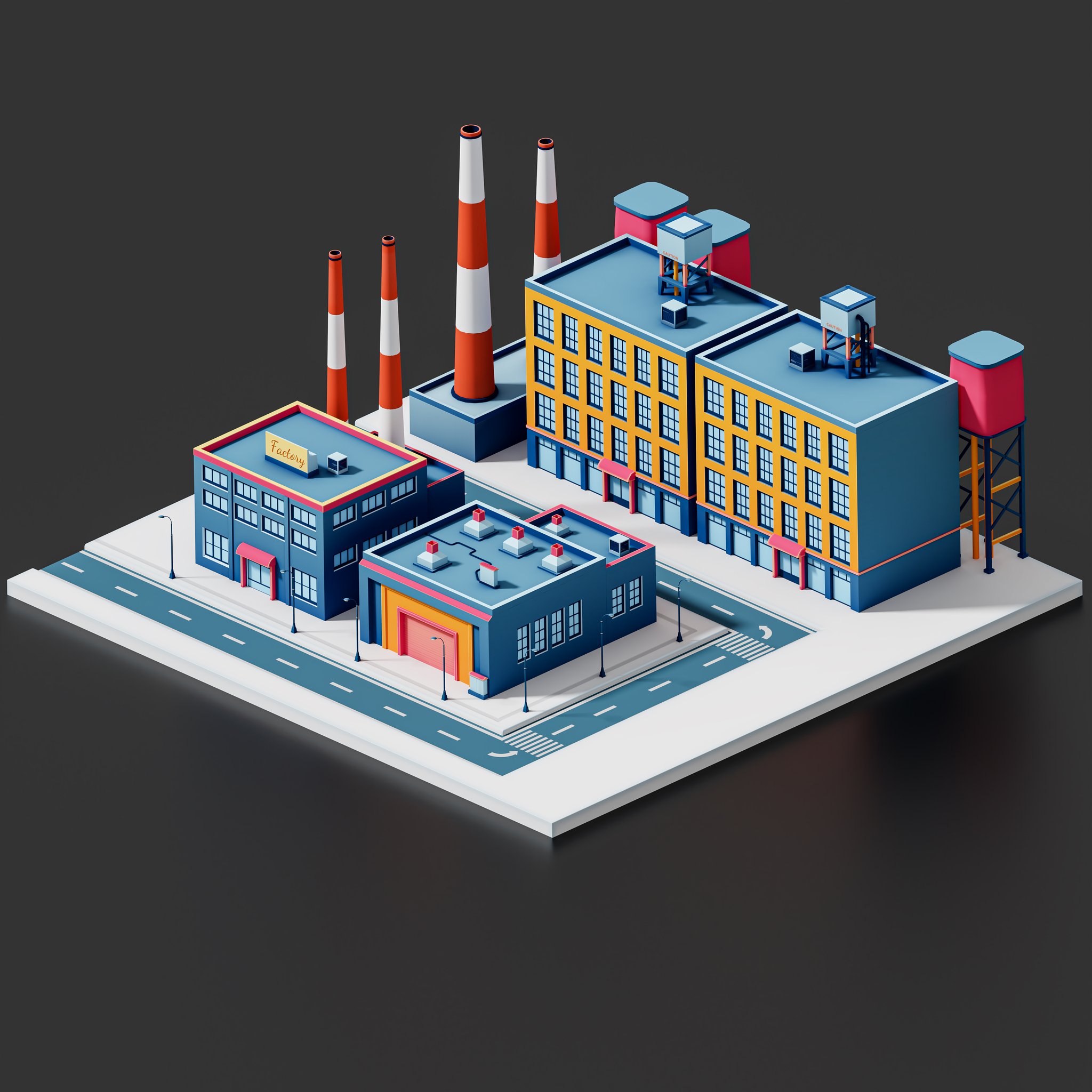 Factory | Architectural Scenes models | BlenderKit