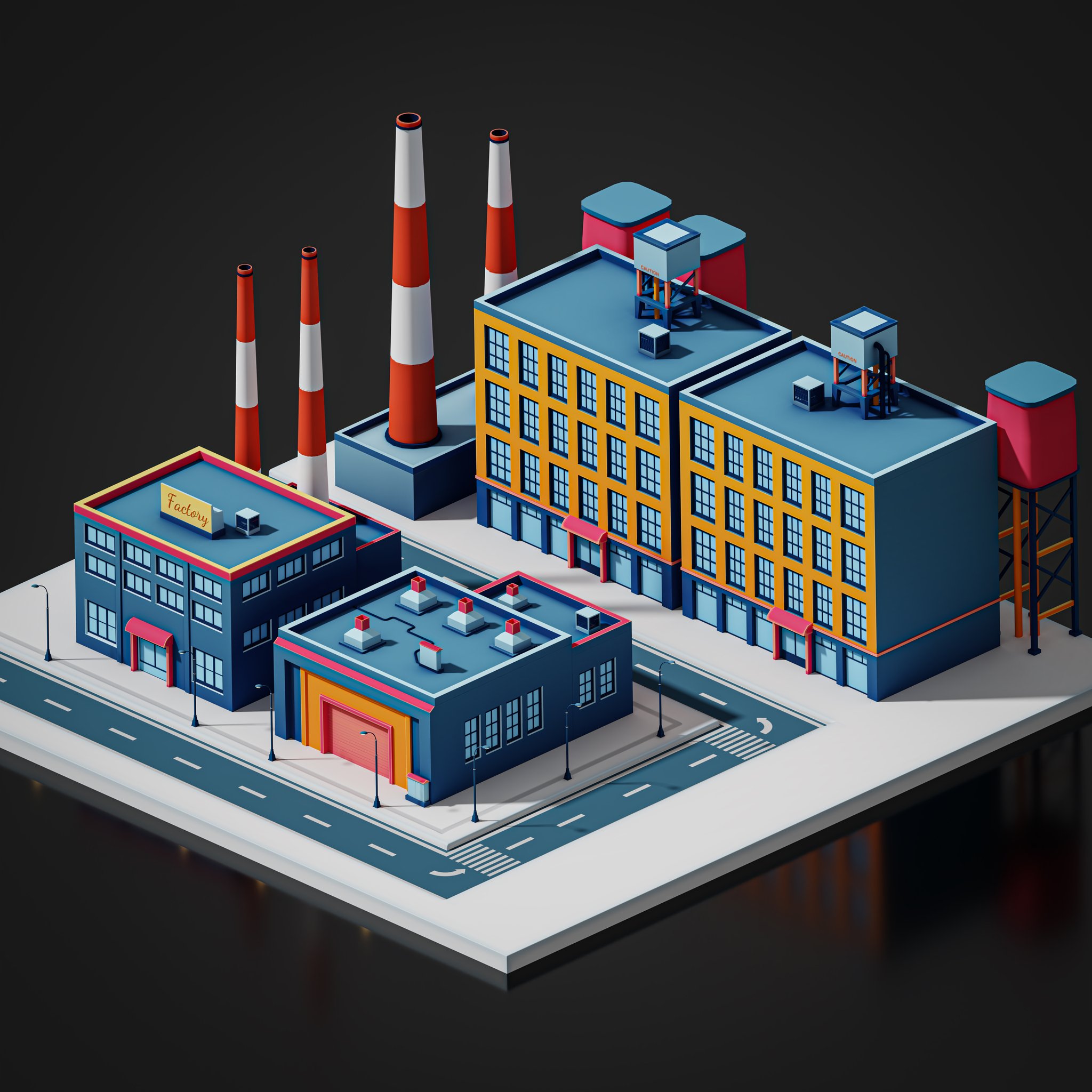 Factory | Architectural Scenes models | BlenderKit