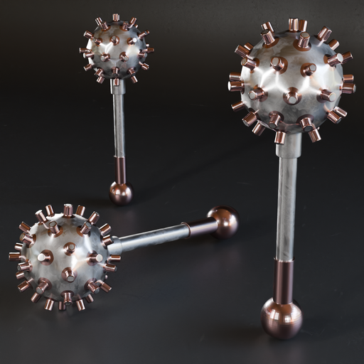 MK BaseMesh mace-43 | Historical Weapons models | BlenderKit