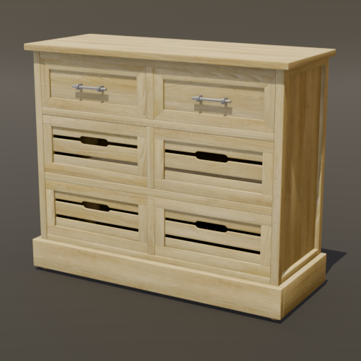 Wooden Drawer Medium | Office Storage Spaces models | BlenderKit