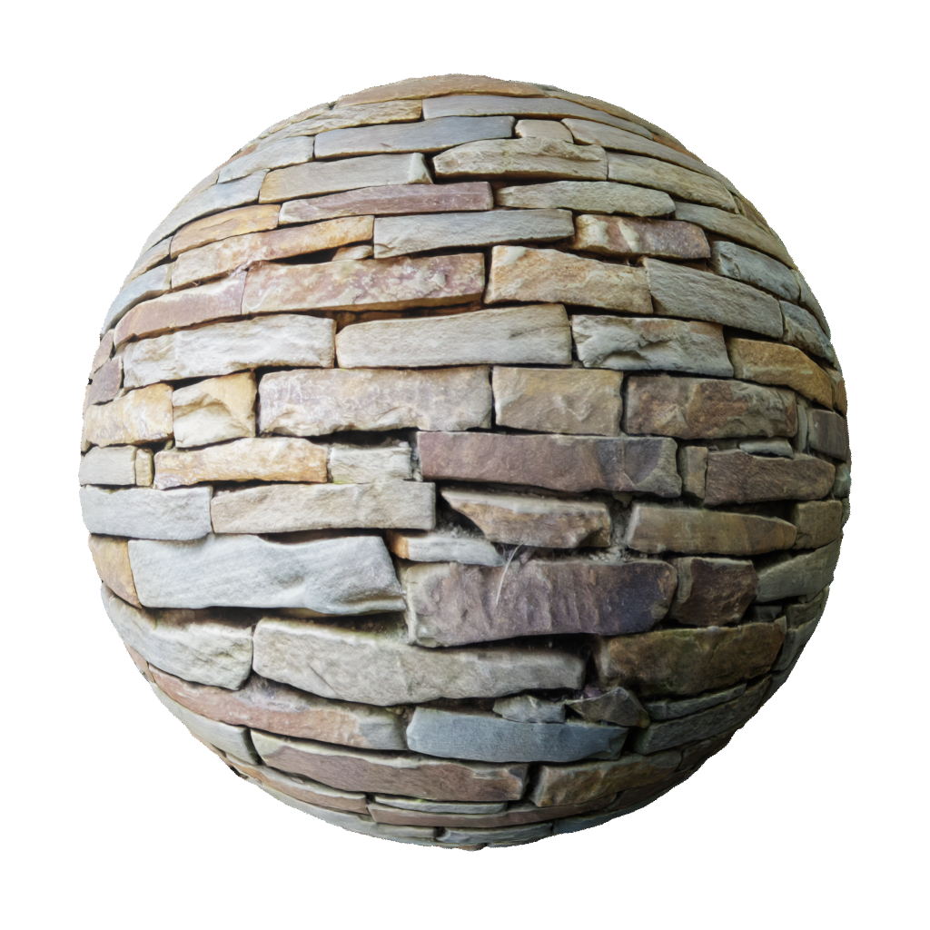 Dry Stone Wall 126 | FREE stone materials | BlenderKit