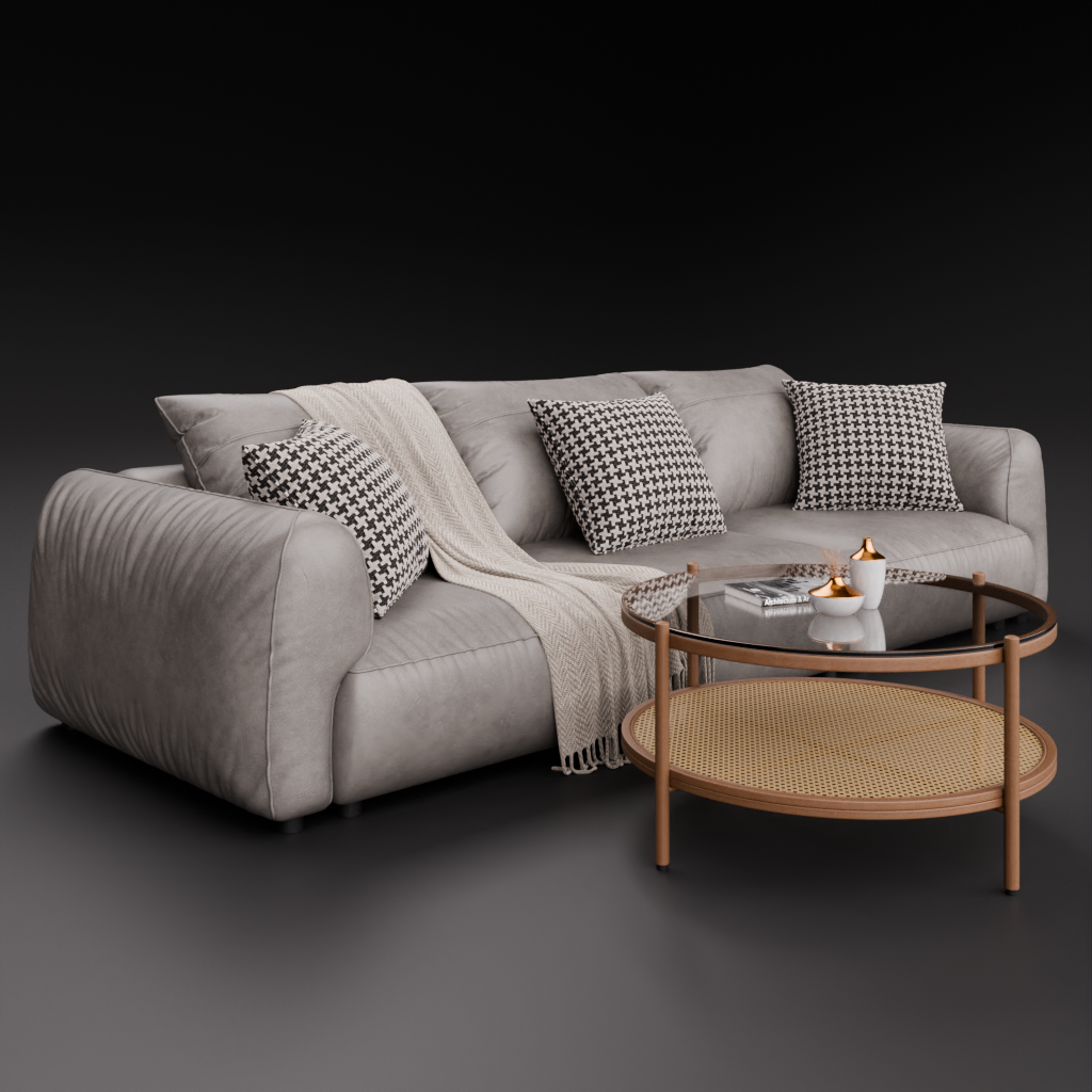 Sofa Mindful 3 seater | Sofas models | BlenderKit