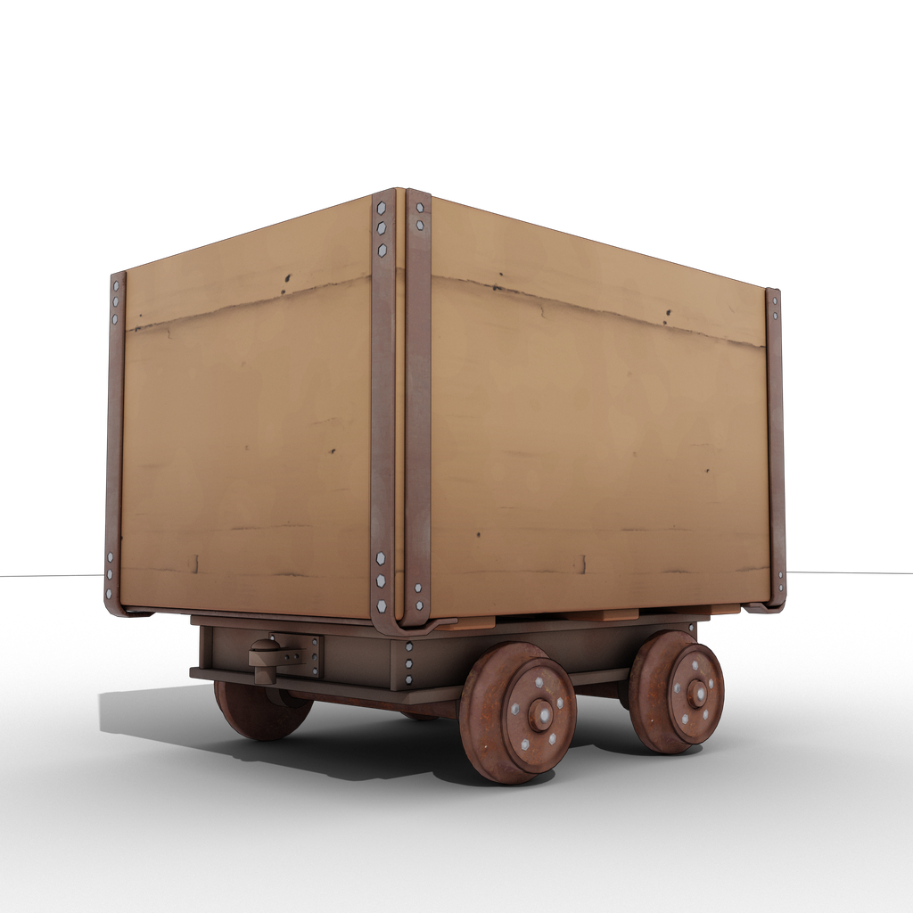 Mining Cart | Industrial Vehicles models | BlenderKit