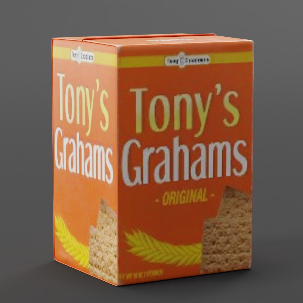 Graham Crackers Box | Kitchen Furniture models | BlenderKit