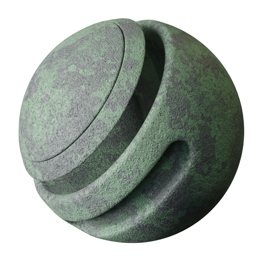 Old Green Wall Plastered | FREE plaster materials | BlenderKit