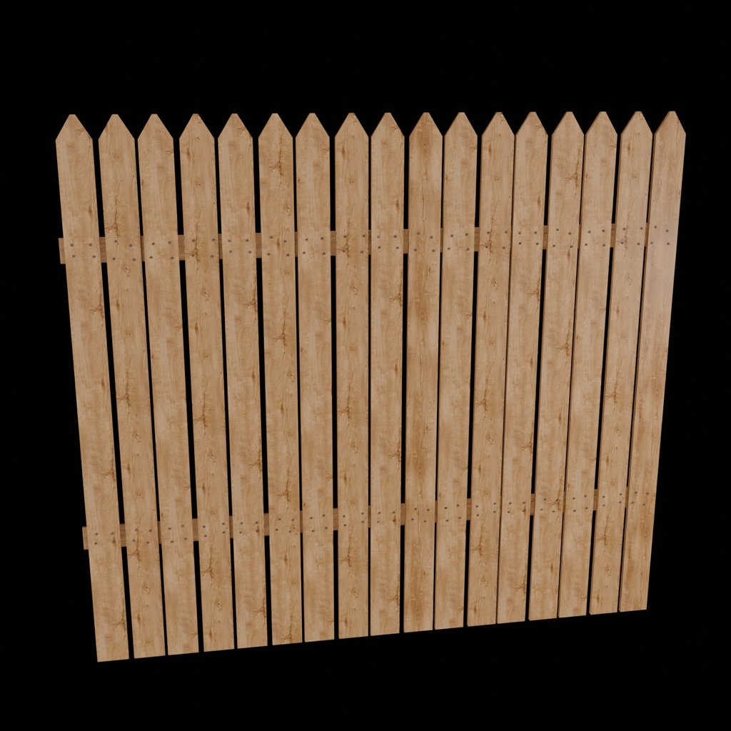 Wood Fence | Fences models | BlenderKit