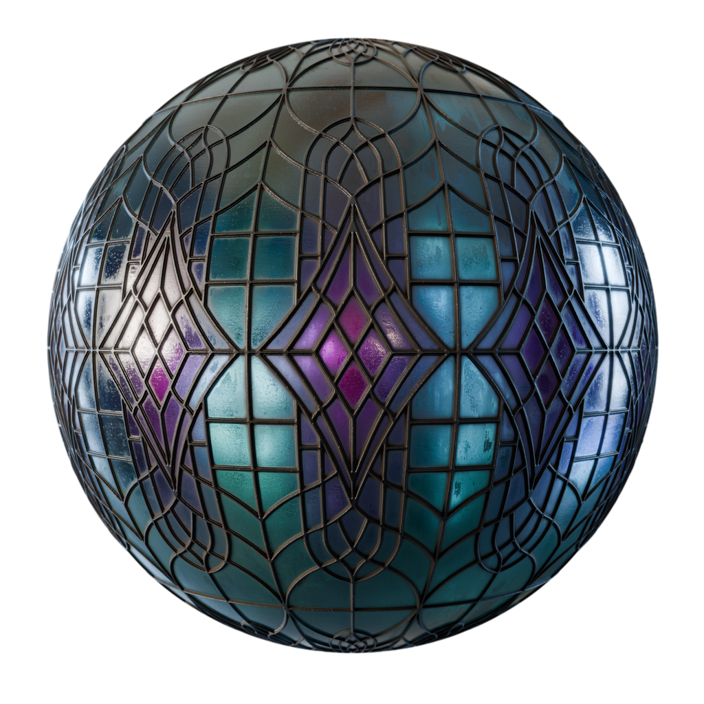 Old Stained Glass Window | FREE glass materials | BlenderKit