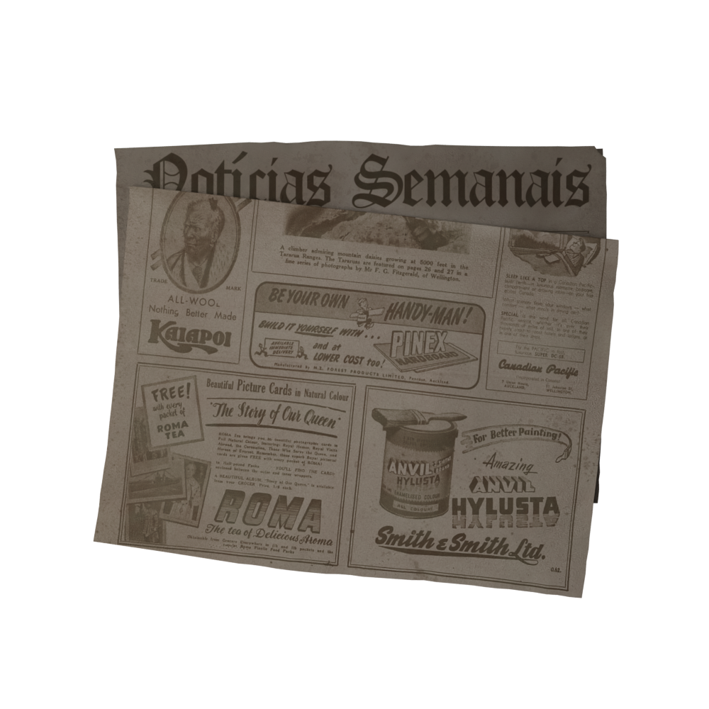 BlenderKit | Download the FREE Old Newspaper model