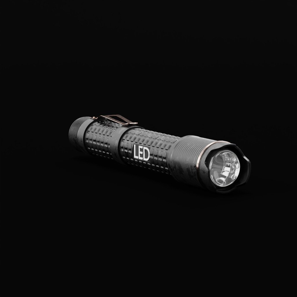 Pocket flashlight LED | FREE Miscellaneous models | BlenderKit