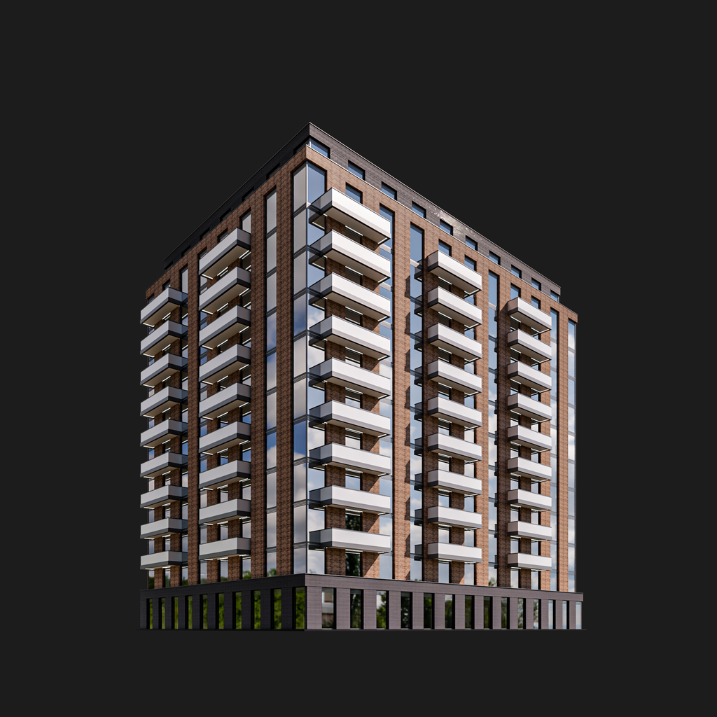 Brick Horizon Tower | Commercial Buildings models | BlenderKit