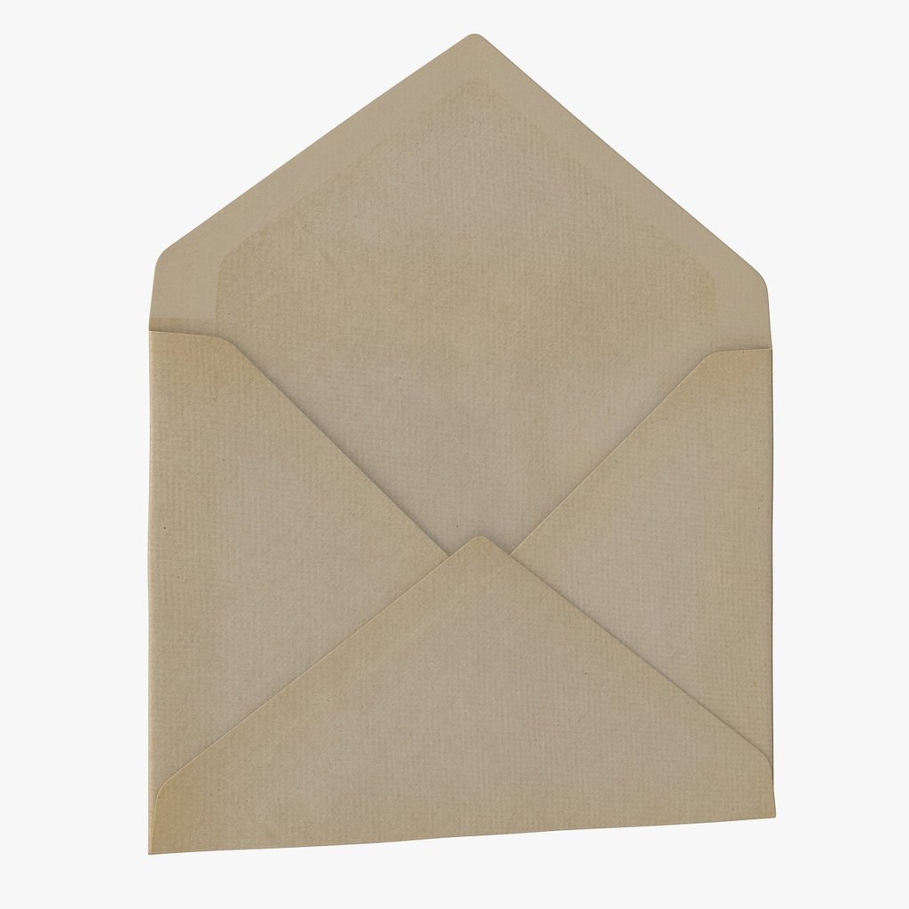 Envelope - Opened | Interior Decorations models | BlenderKit