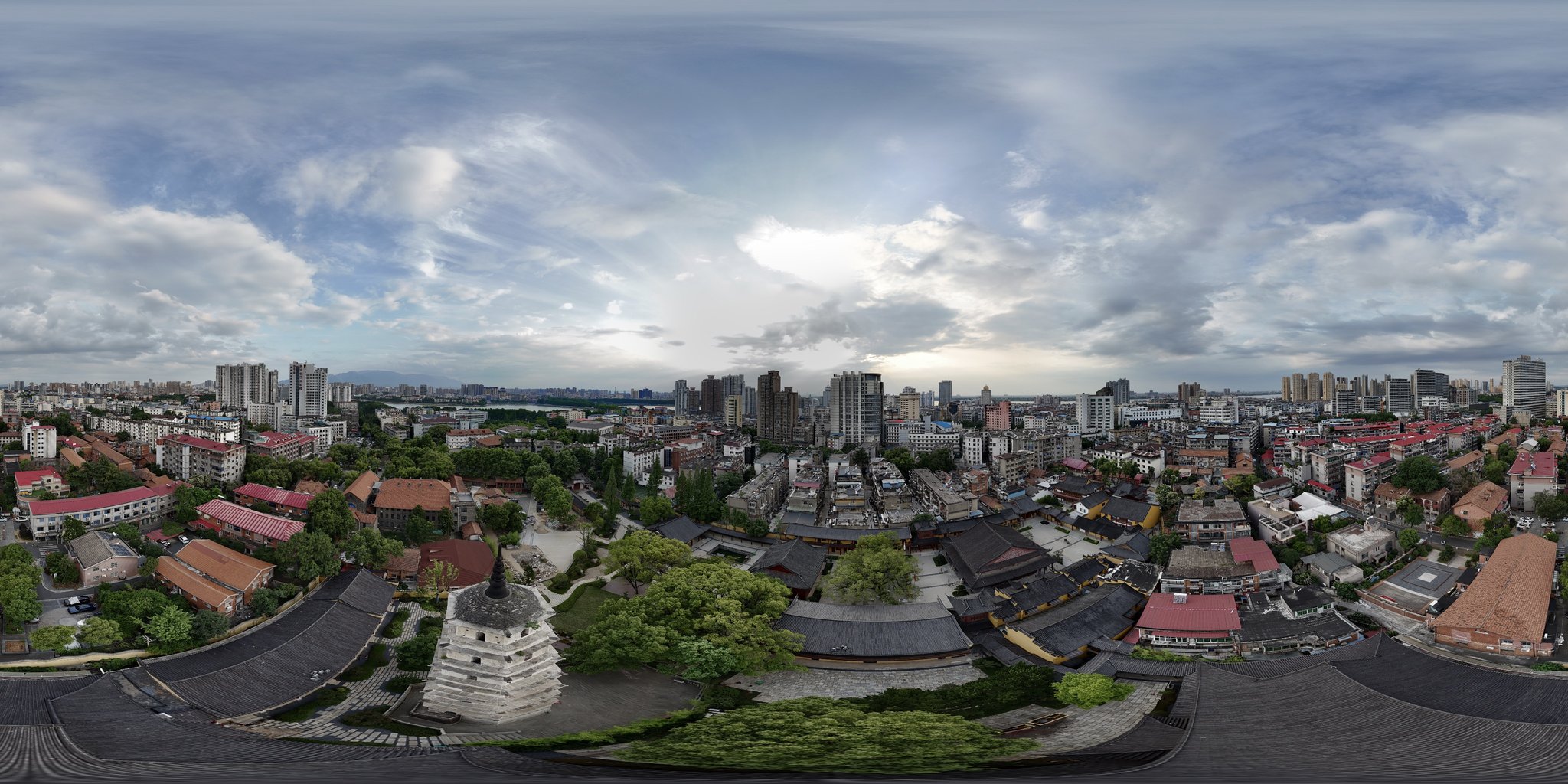 City Sky Sunset Blue Sky | FREE Urban Elements HDRis | BlenderKit