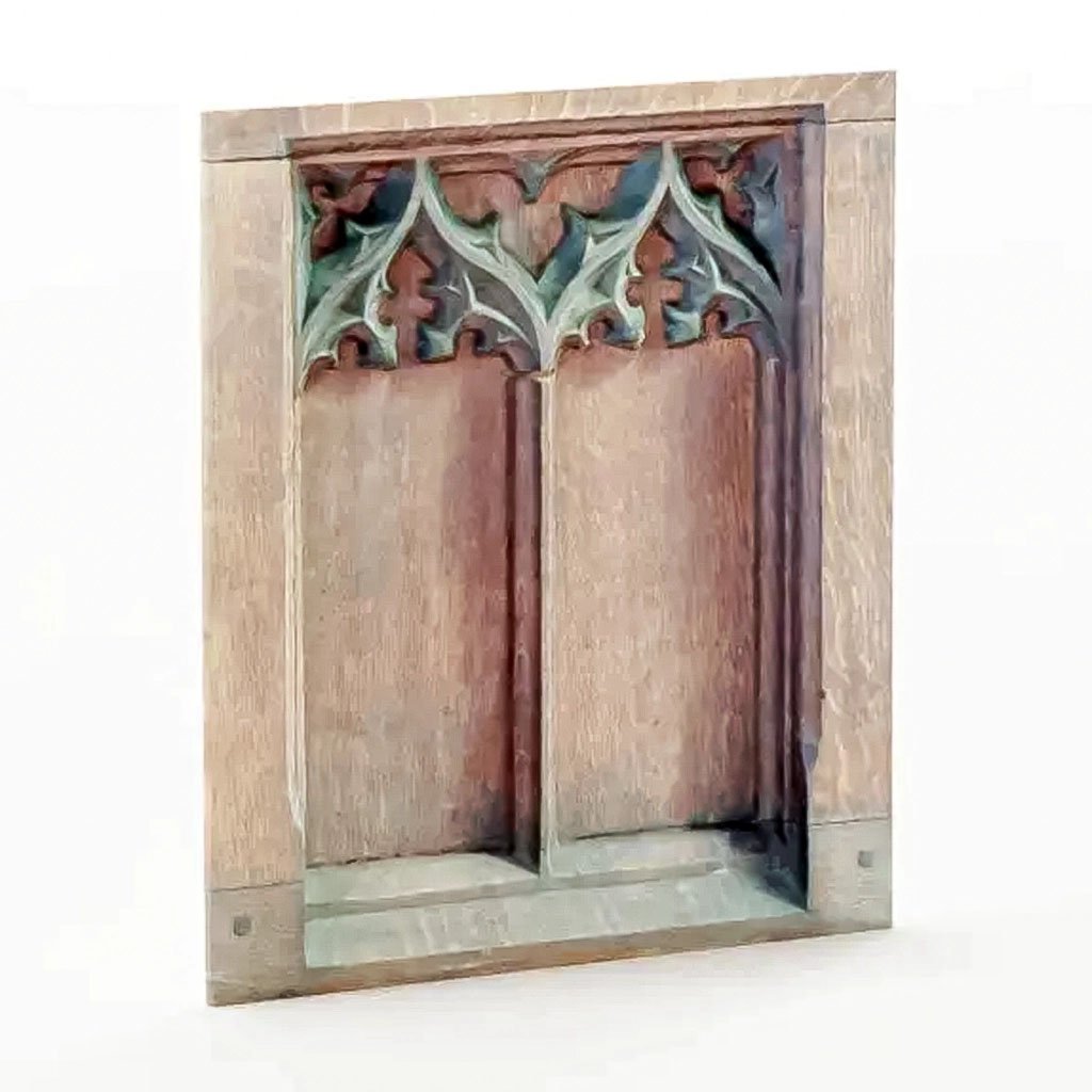 Church Pew Panel Carving | Molding / Carving models | BlenderKit