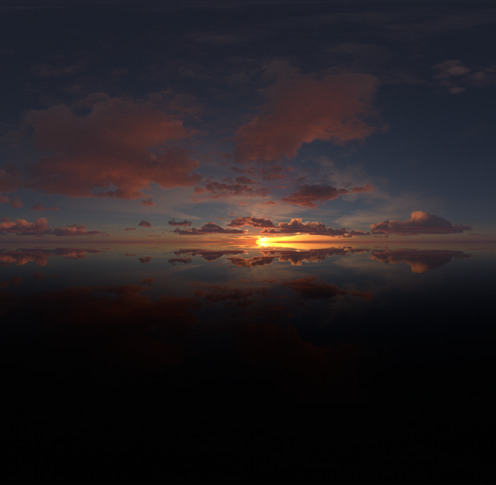 BlenderKit | Download the Dramatic Colorful Sunset Sky hdr