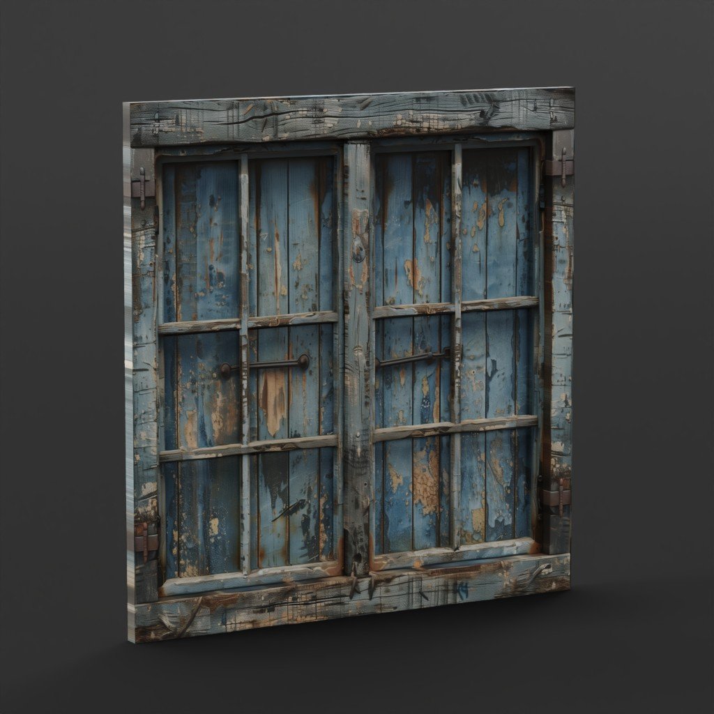 Old window - T - 75 | Windows models | BlenderKit