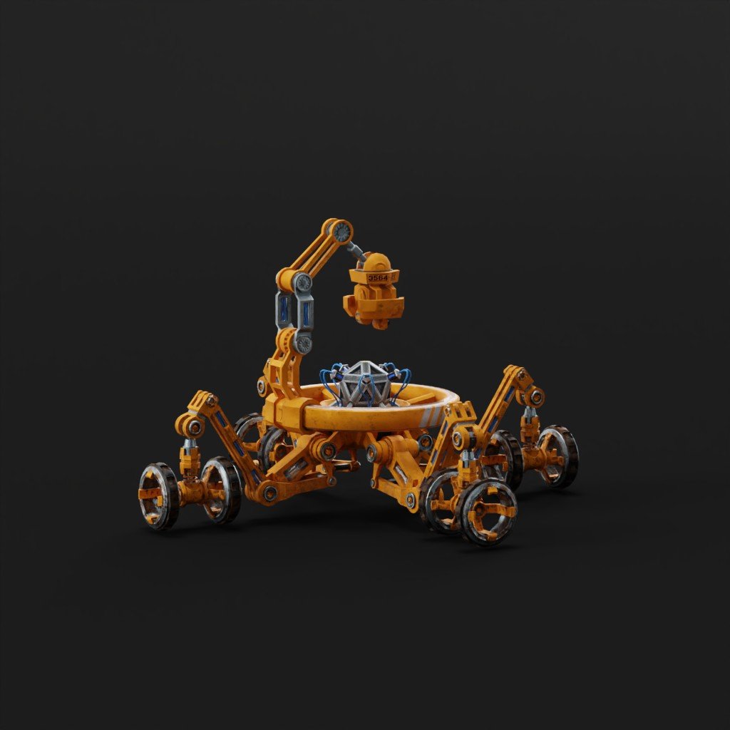 Robot-rover | 3D Spacecraft models | BlenderKit