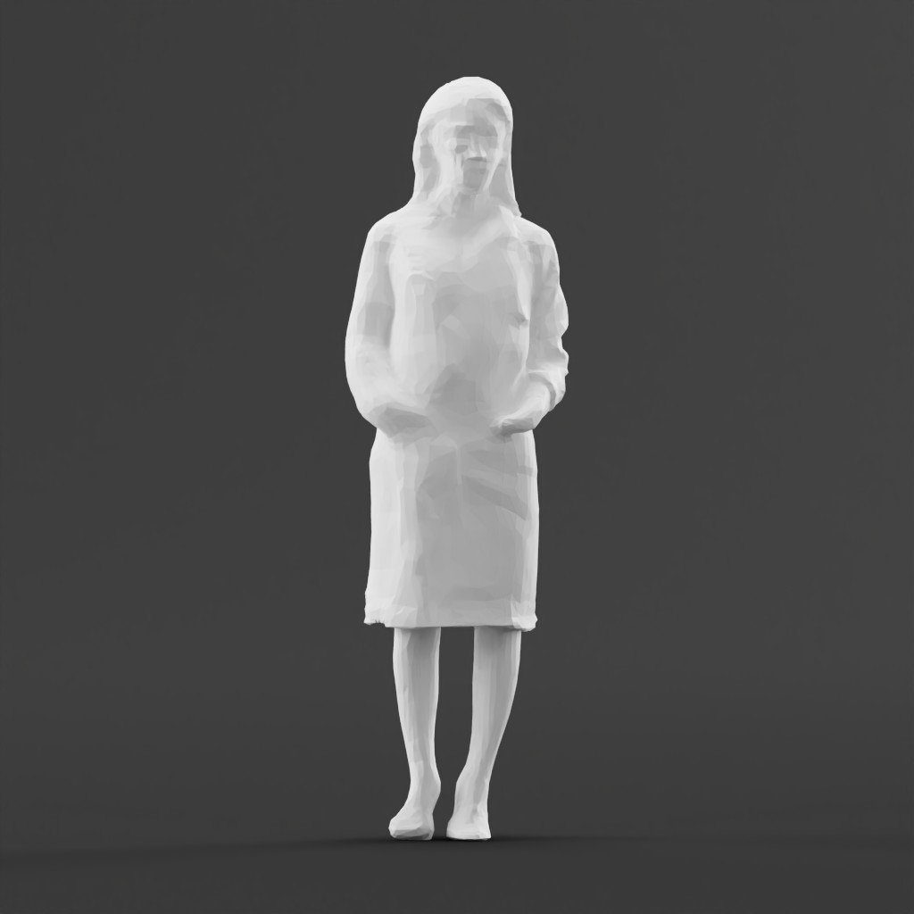 Low poly doctor woman | FREE Full Human Bodies models | BlenderKit