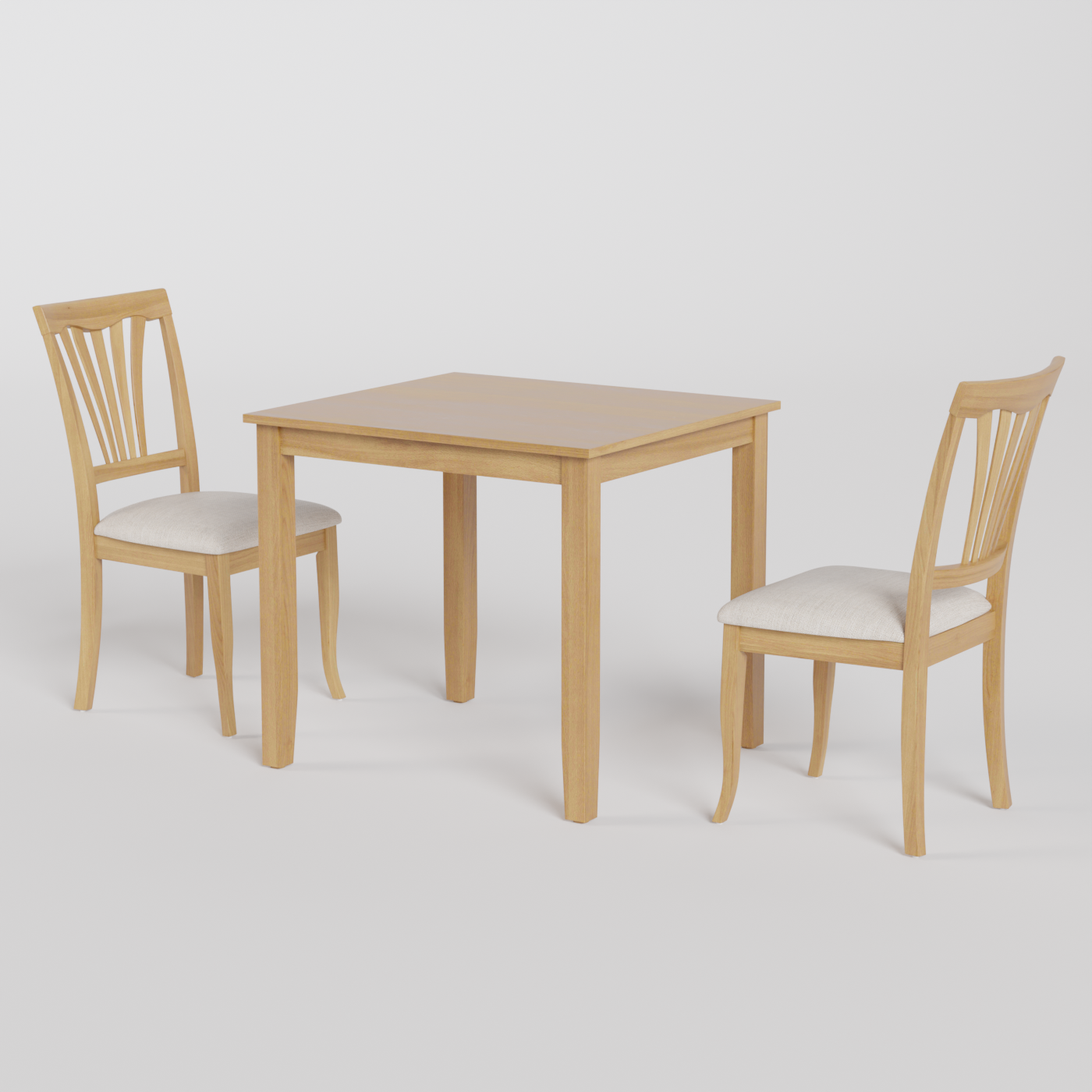 Wood dinner set | FREE Chair-table Sets models | BlenderKit