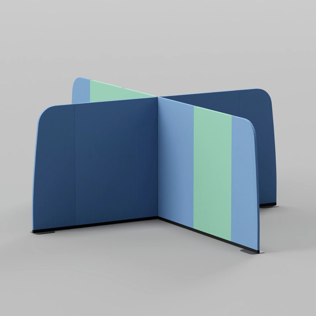 Arper Paravan Composition 6 | Office Furniture models | BlenderKit