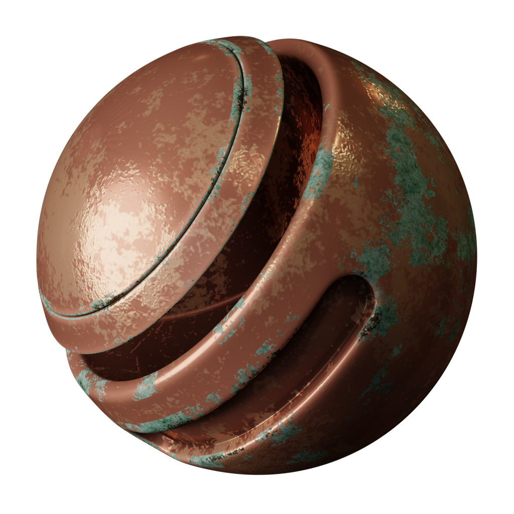 Aged Verdigris Copper | FREE metal materials | BlenderKit