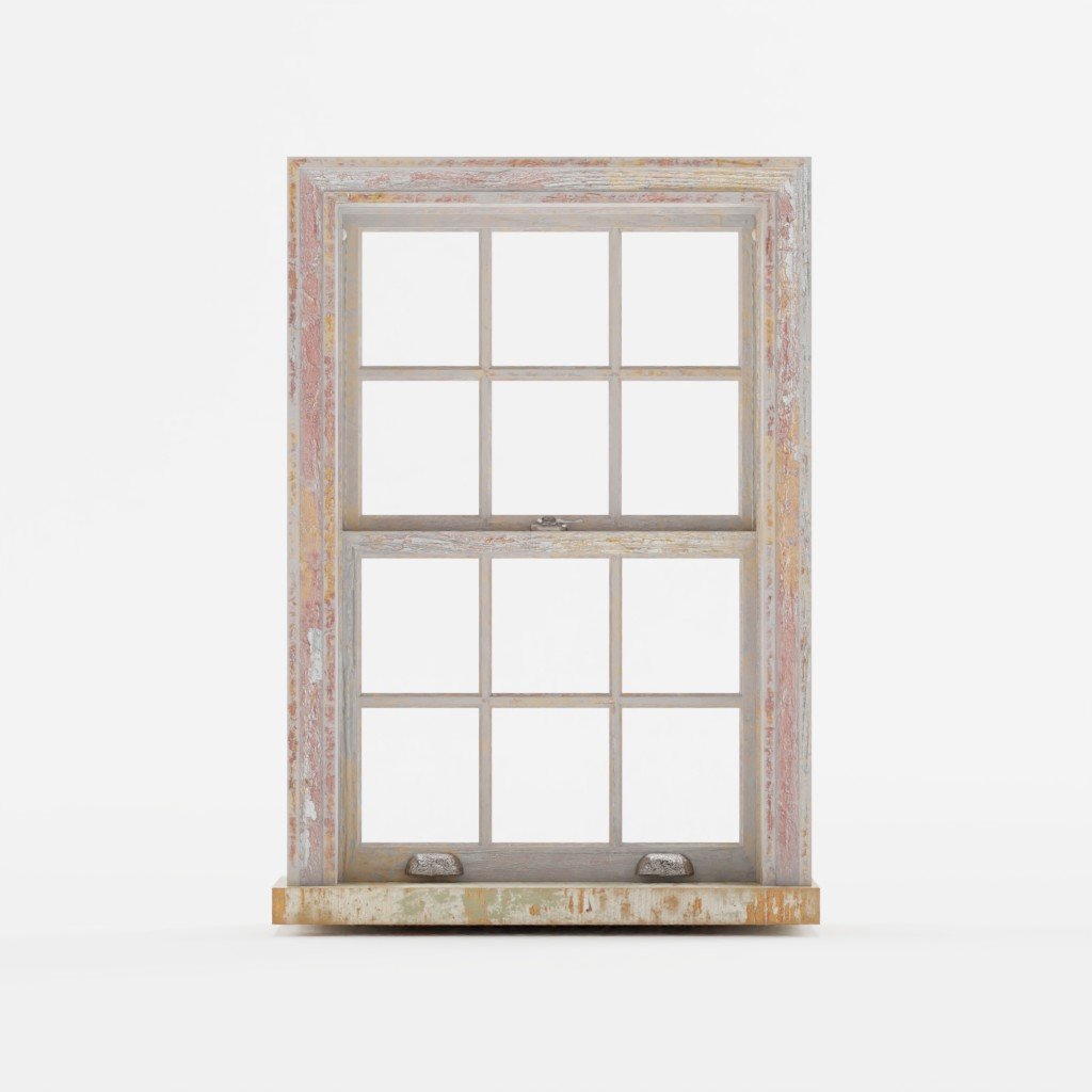 Drop Sash Window | Windows models | BlenderKit