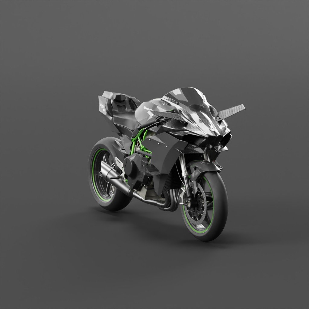 Kawasaki Ninja H2R | FREE Race Motocycles 3D Models models | BlenderKit
