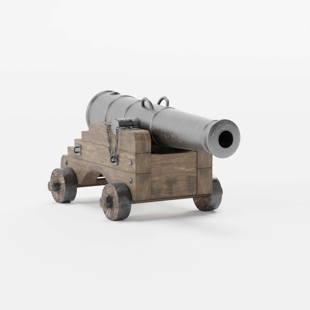 Ship Cannon | Historical Weapons models | BlenderKit