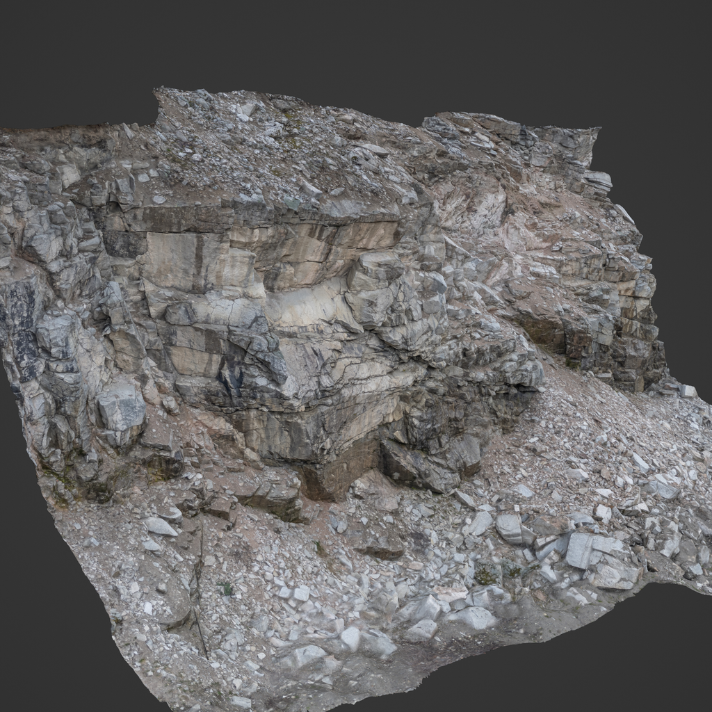 Rocky Rugged Cliff Photoscan | Terrains models | BlenderKit