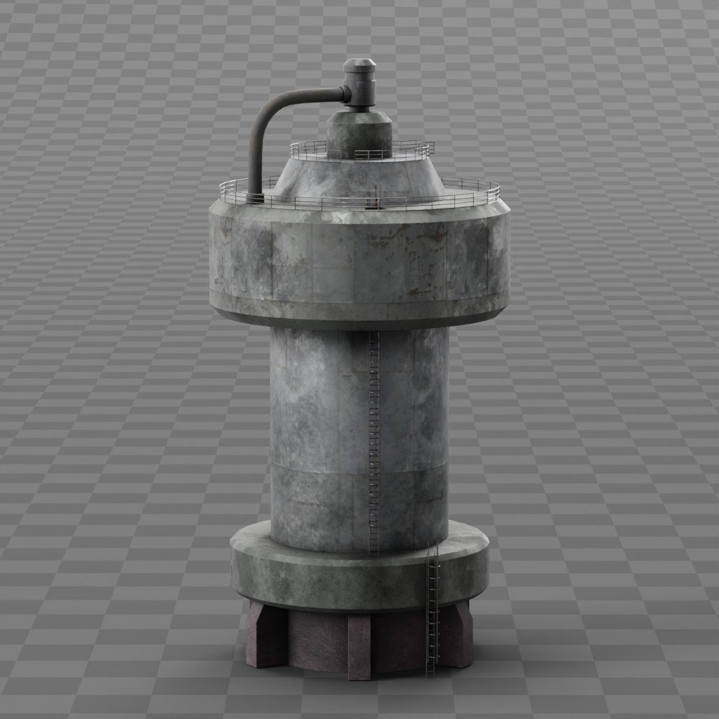 Industrial Building | Architectural Structures models | BlenderKit