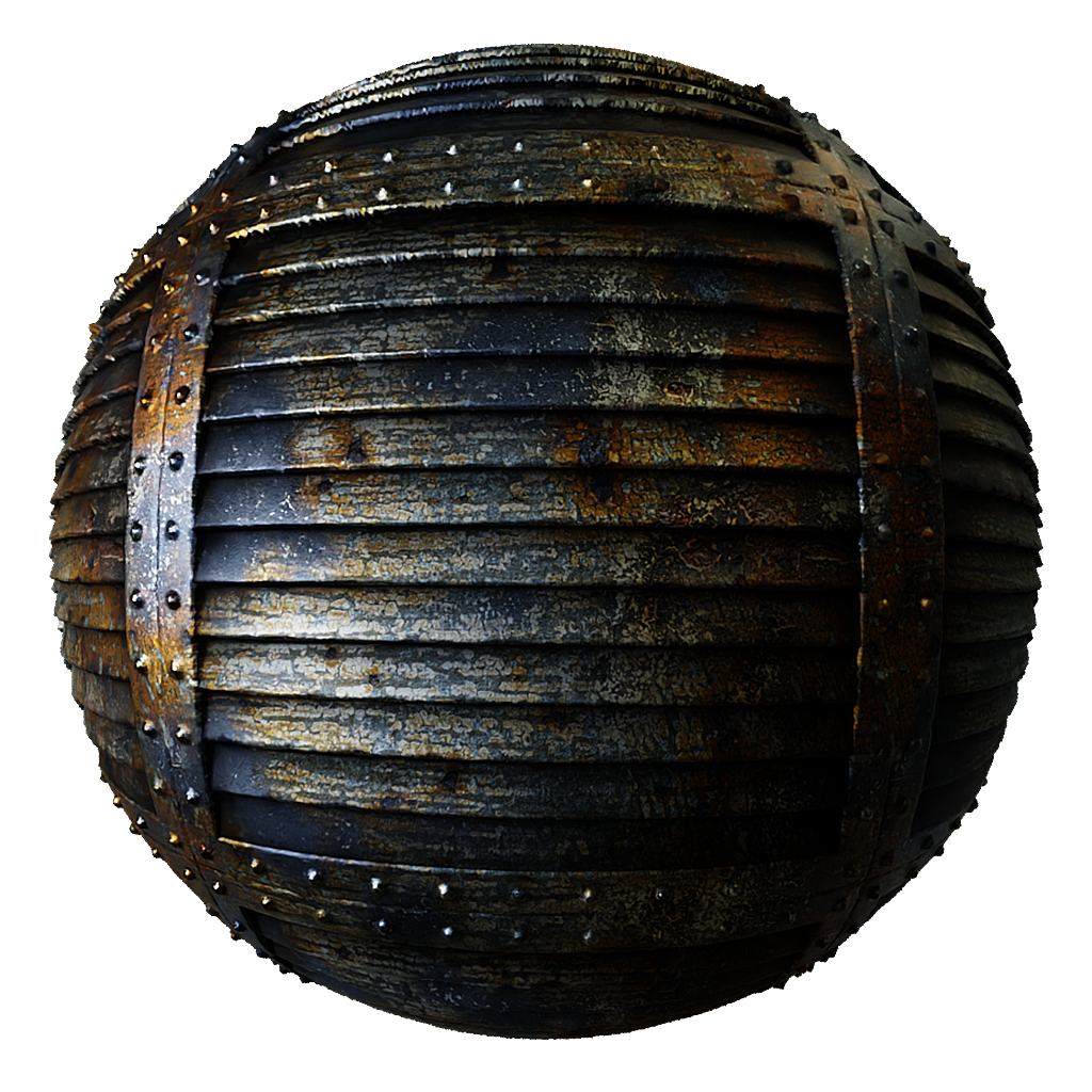 Metal Rivets Scratched Vent | FREE metal materials | BlenderKit