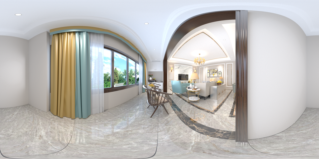 Living room | FREE Interiors HDRis | BlenderKit