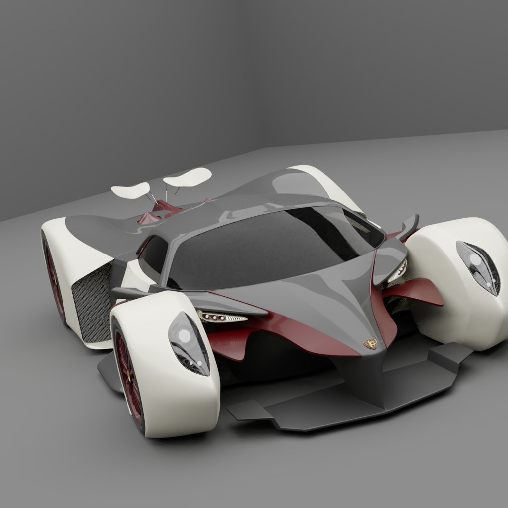 Muscle car | FREE Concept Cars models | BlenderKit