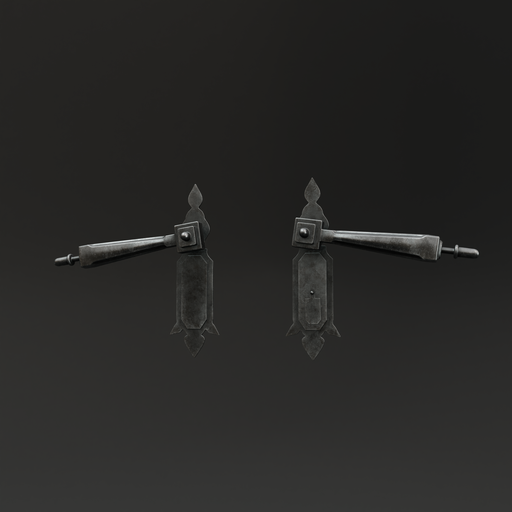 Door Handle Steel | FREE Architecture models | BlenderKit
