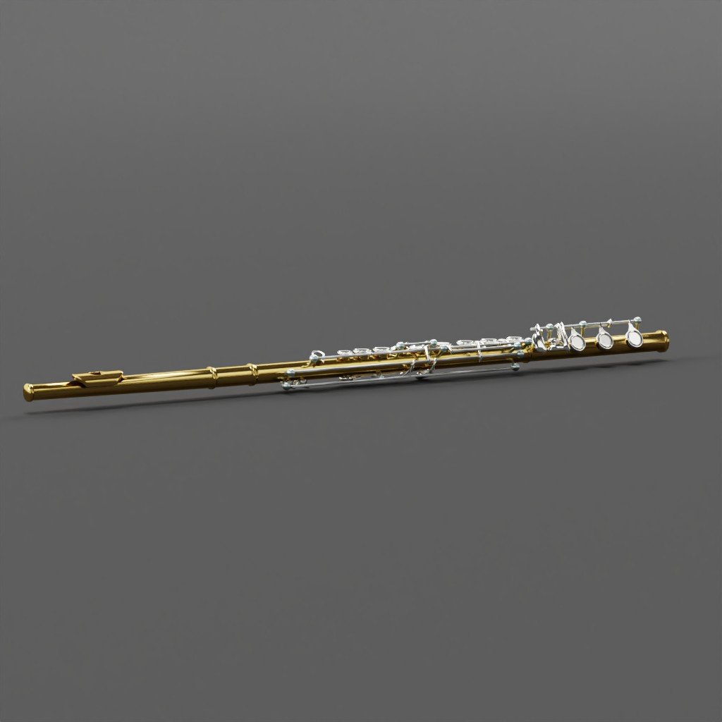Flute | Musical Instruments models | BlenderKit