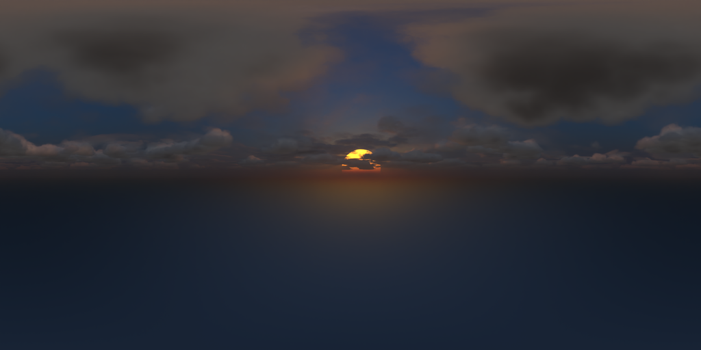 Sunset Horizon HDRi | Water Environments HDRis | BlenderKit