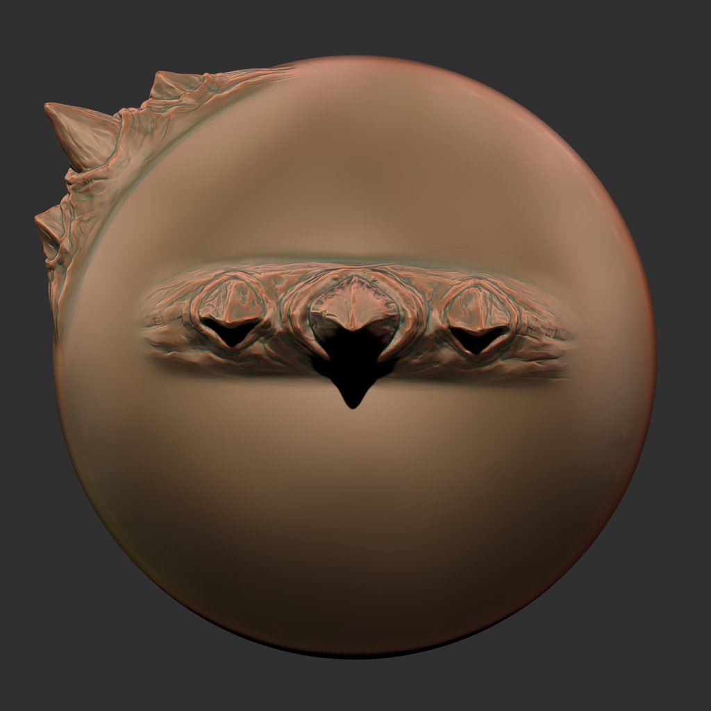 Dragon Fin VDM Brush - 01 | FREE Fins brushes | BlenderKit