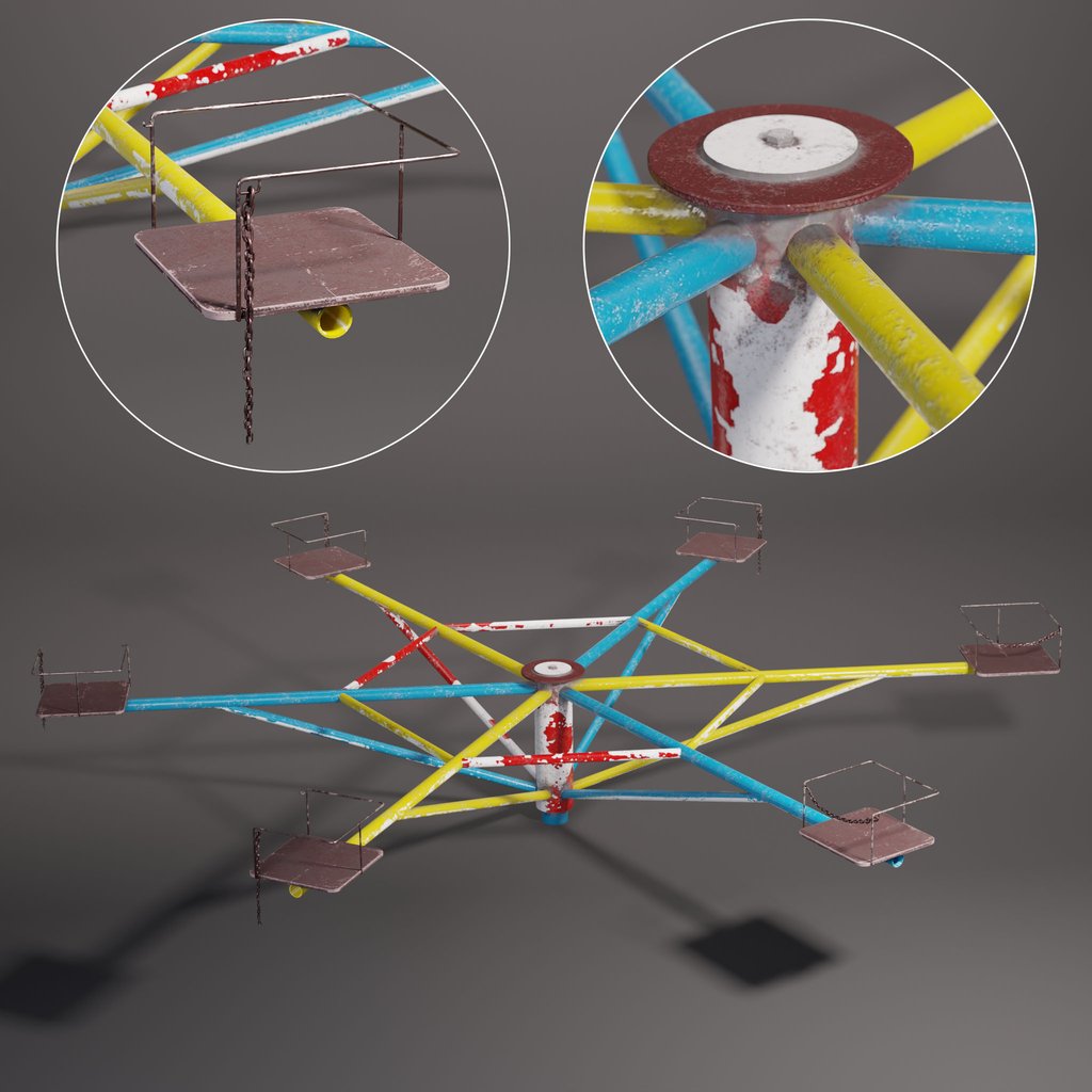 Rhino - children playground part | FREE Playgrounds models | BlenderKit