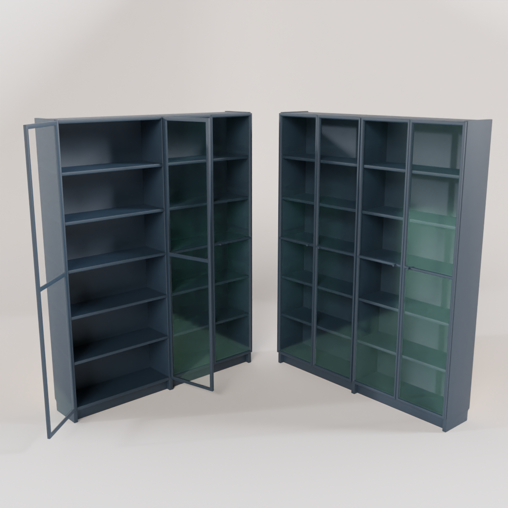 Large cabinet | Bookcases models | BlenderKit
