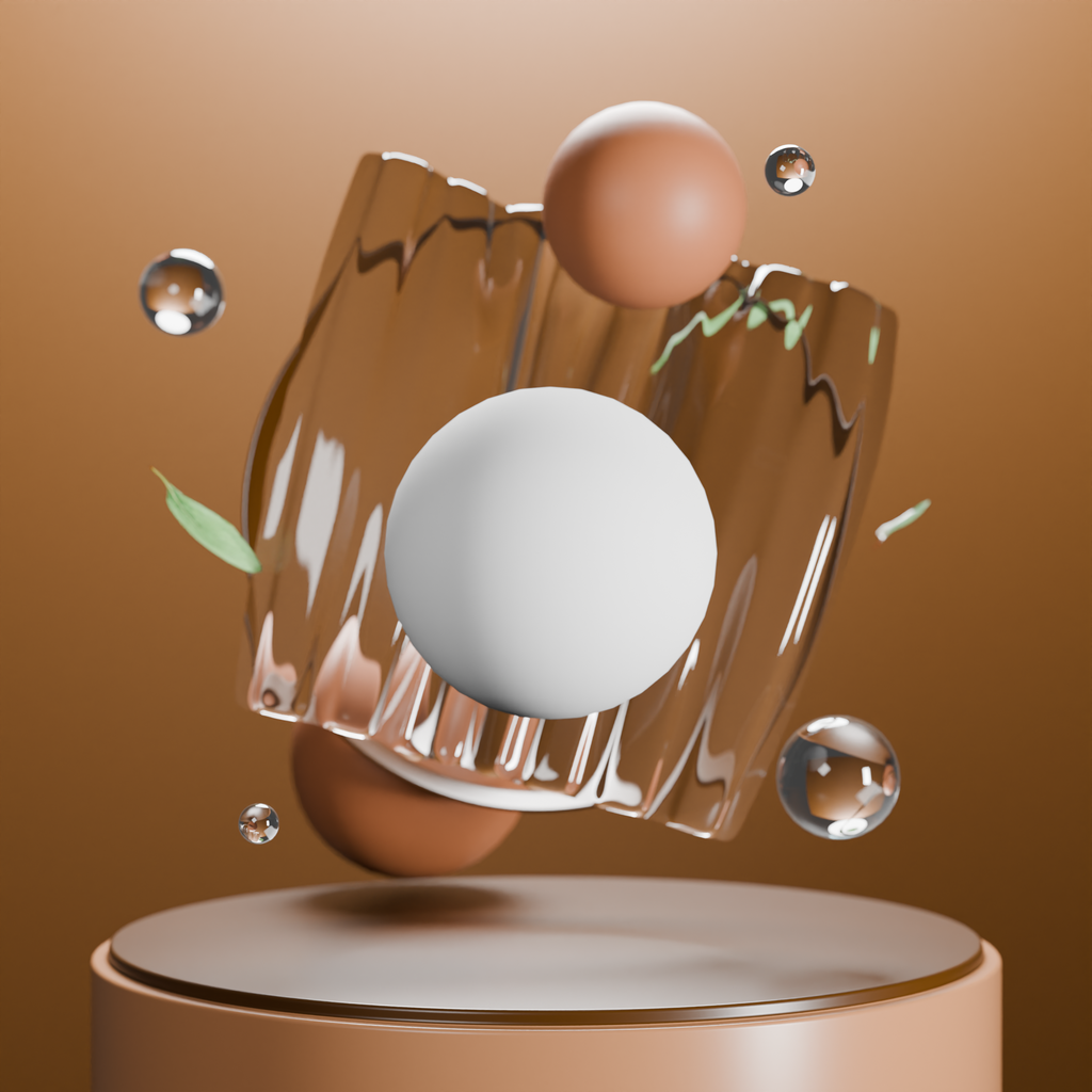 Glass poduim Cosmetic studio lgiht | FREE Product Visualization scenes ...