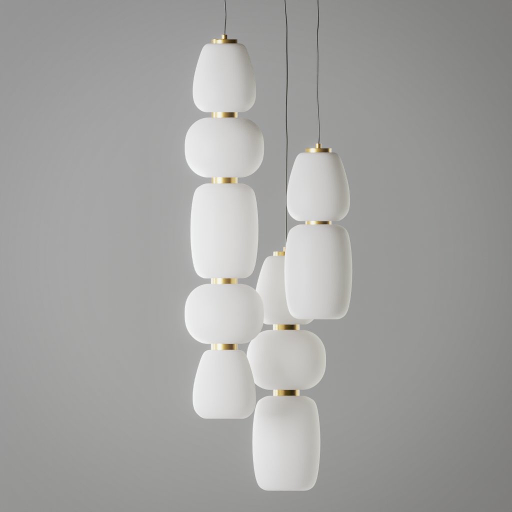 Kace 3 pendant light | FREE Ceiling Lights models | BlenderKit