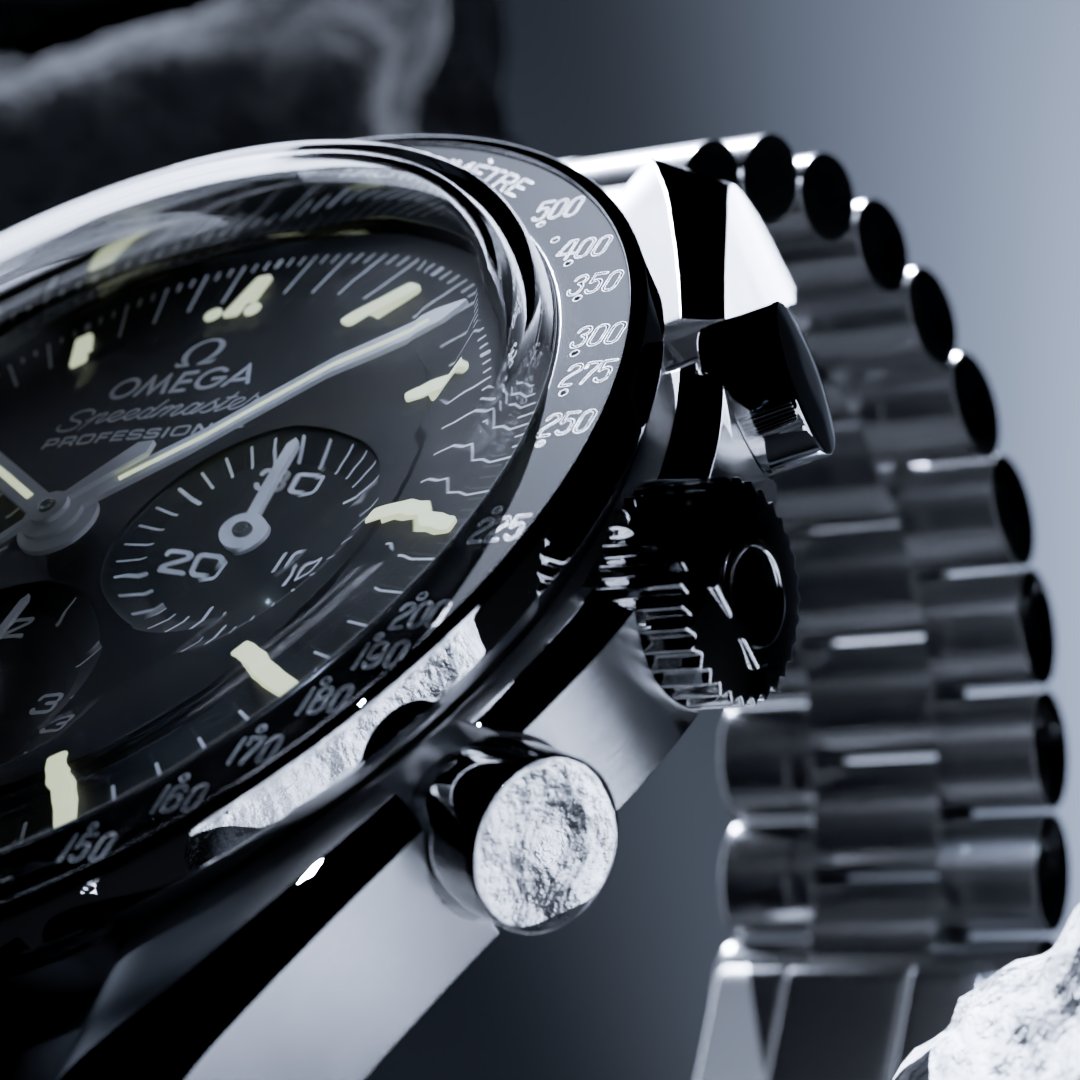 Omega Watch Cinematic Display | Studio scenes | BlenderKit