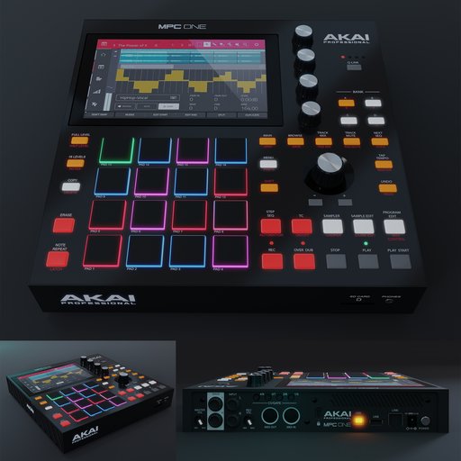 DJ Music Akai Mpc One | Audio Devices models | BlenderKit
