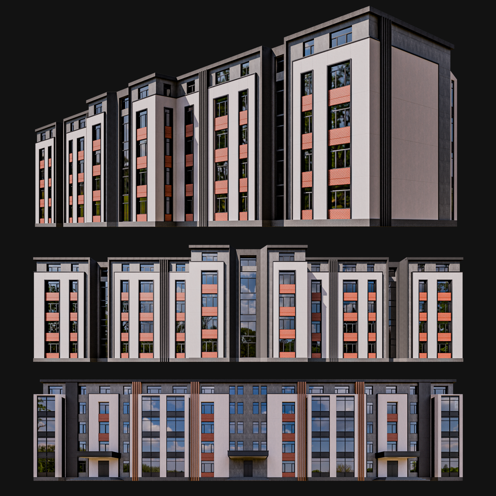 Residential Building | Commercial Buildings models | BlenderKit